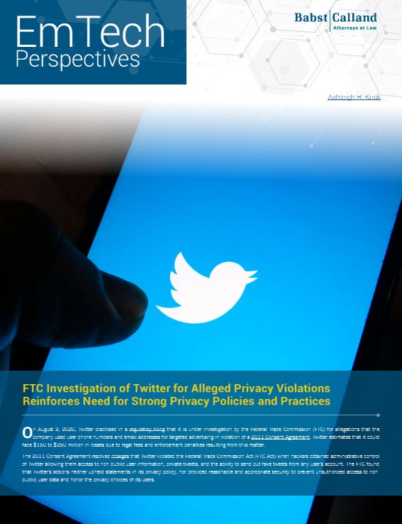 FTC Investigation of Twitter for Alleged Privacy Violations Reinforces ...